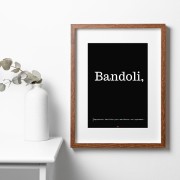 Affiche Définition Bandoli: expression du sud, affiche avec l'accent du ...