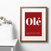 Affiche Définition OLE: expression du sud, flamenco et tauromachie